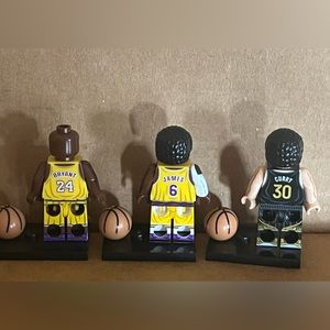 minifigures | Toys | All 3 Kobe Bryant Lebron James Stephen Curry ...